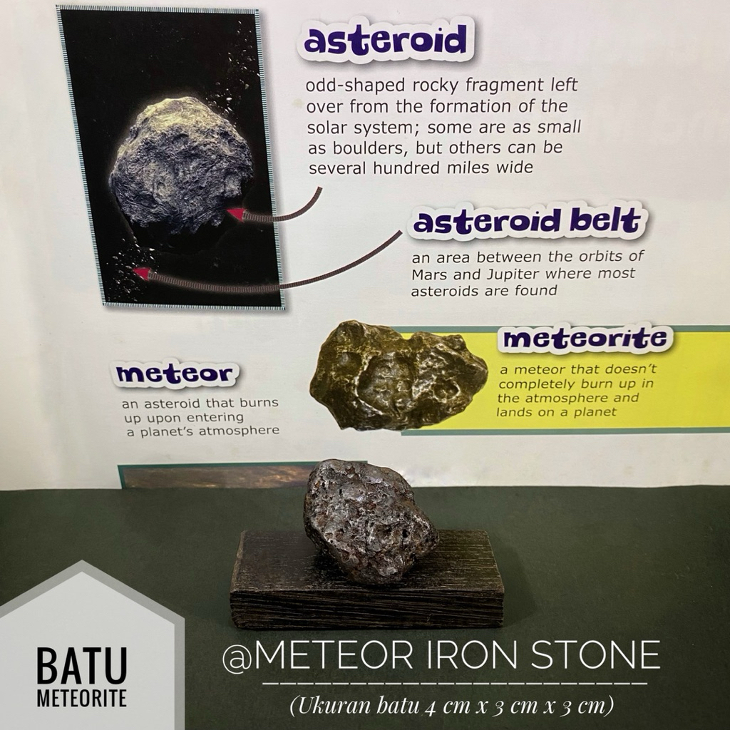 Jual Meteor Iron Stone A12 atau Meteorite atau Campo Del Cielo ...