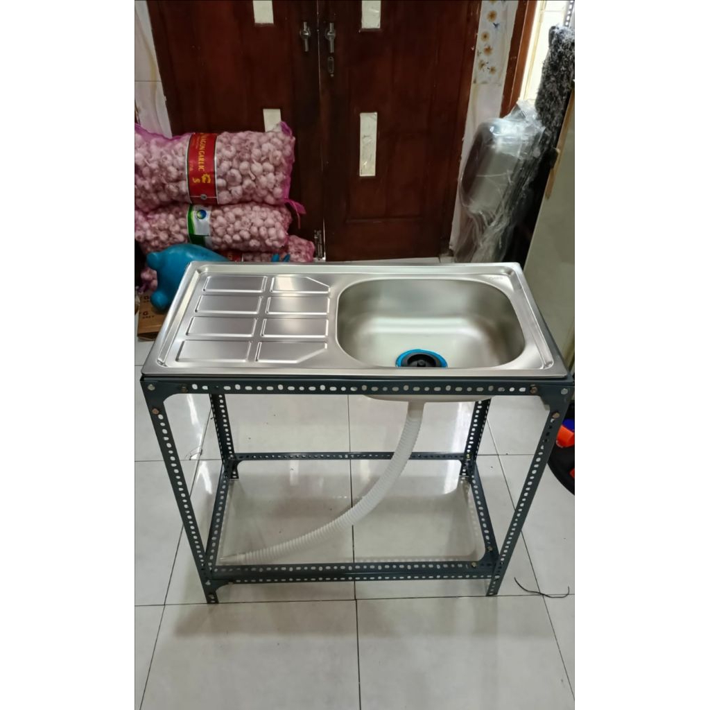 Jual rak portable bak cuci piring stainless termurah | Shopee Indonesia