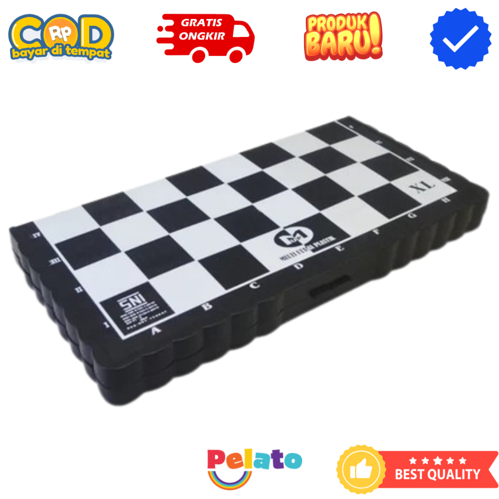 Jual PELATO Catur Plastik Lipat Lengkap Ukuran 36x36 CM (M) Dan 50x50 ...