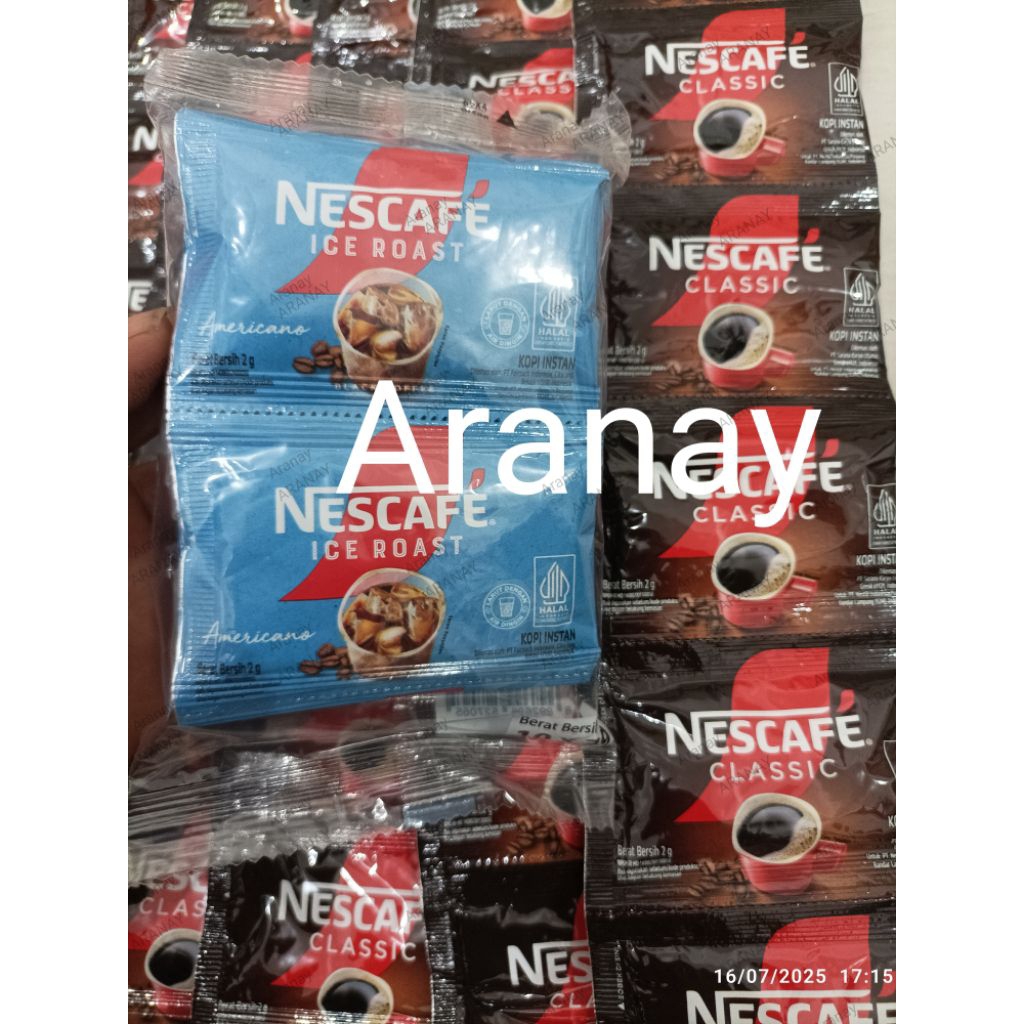 Jual 4 renteng nescafe ice roast nescafe classic | Shopee Indonesia