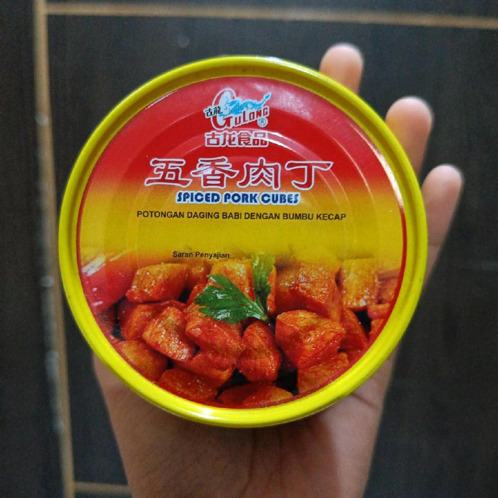 Jual Gulong Spiced Pork Cubes/ Bakting/ Bak Ting Kaleng 142gr | Shopee ...