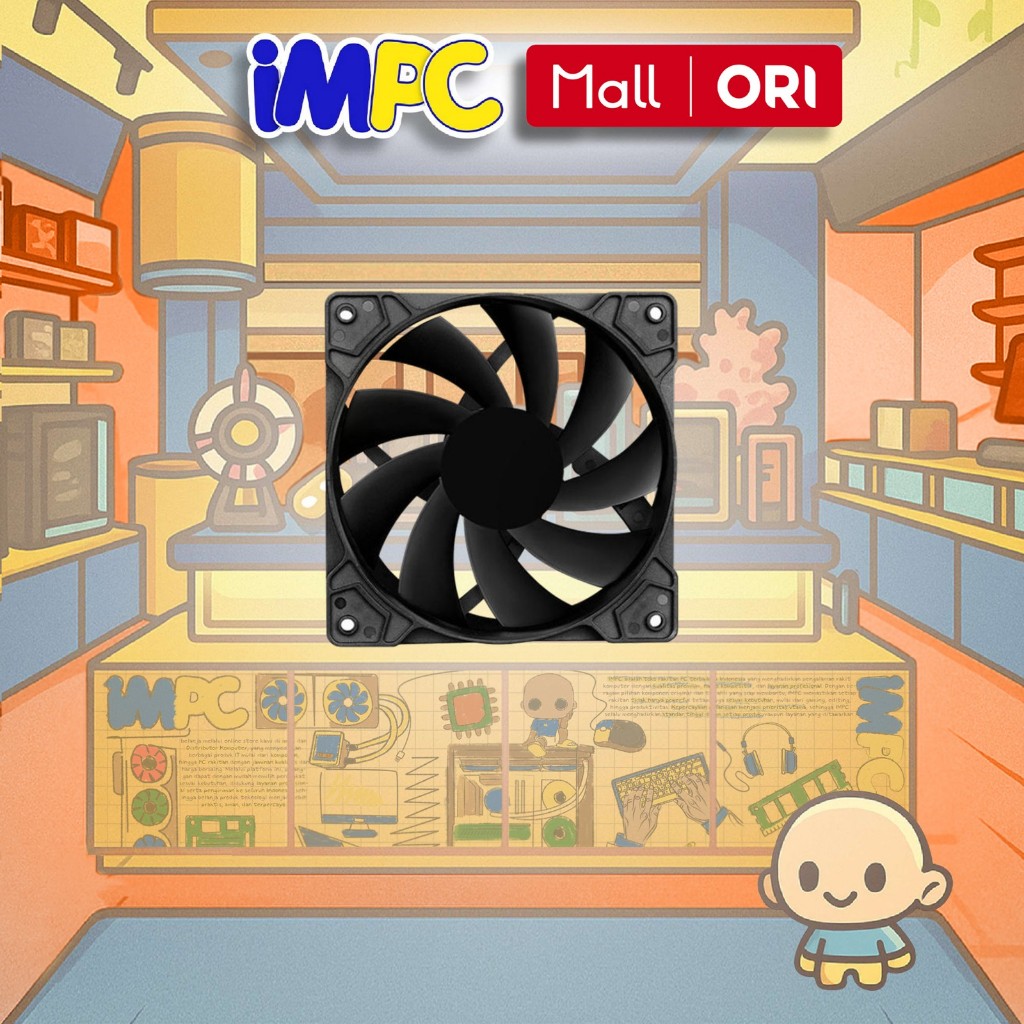 Jual CUBE GAMING BLACK (Hydro Bearing) - 12CM FAN | Shopee Indonesia