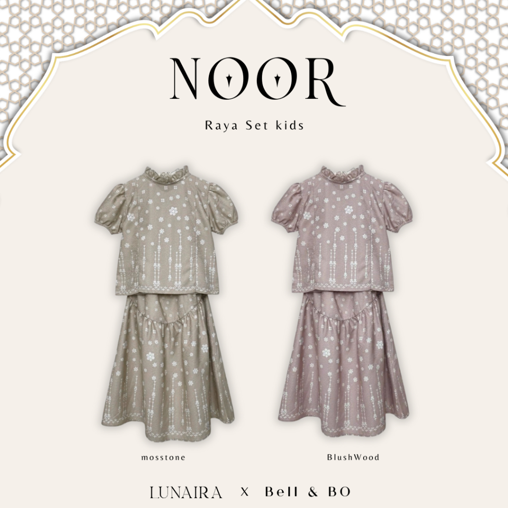 Jual BELL & BO - Noor Raya Set Kids Collection Setealan Baju Anak CEWE ...
