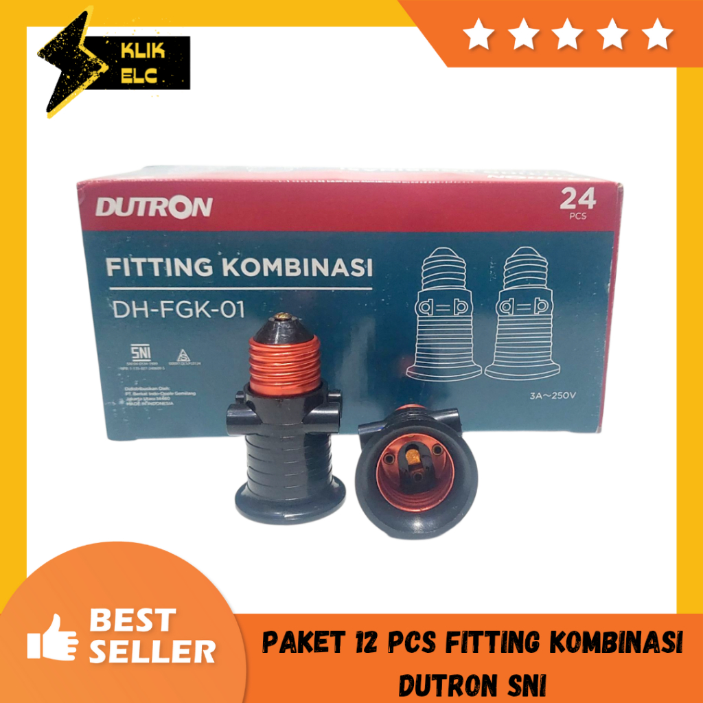 Jual PAKET 12 PCS FITTING LAMPU GANTUNG / FITTING KOMBINASI / FITTING ...