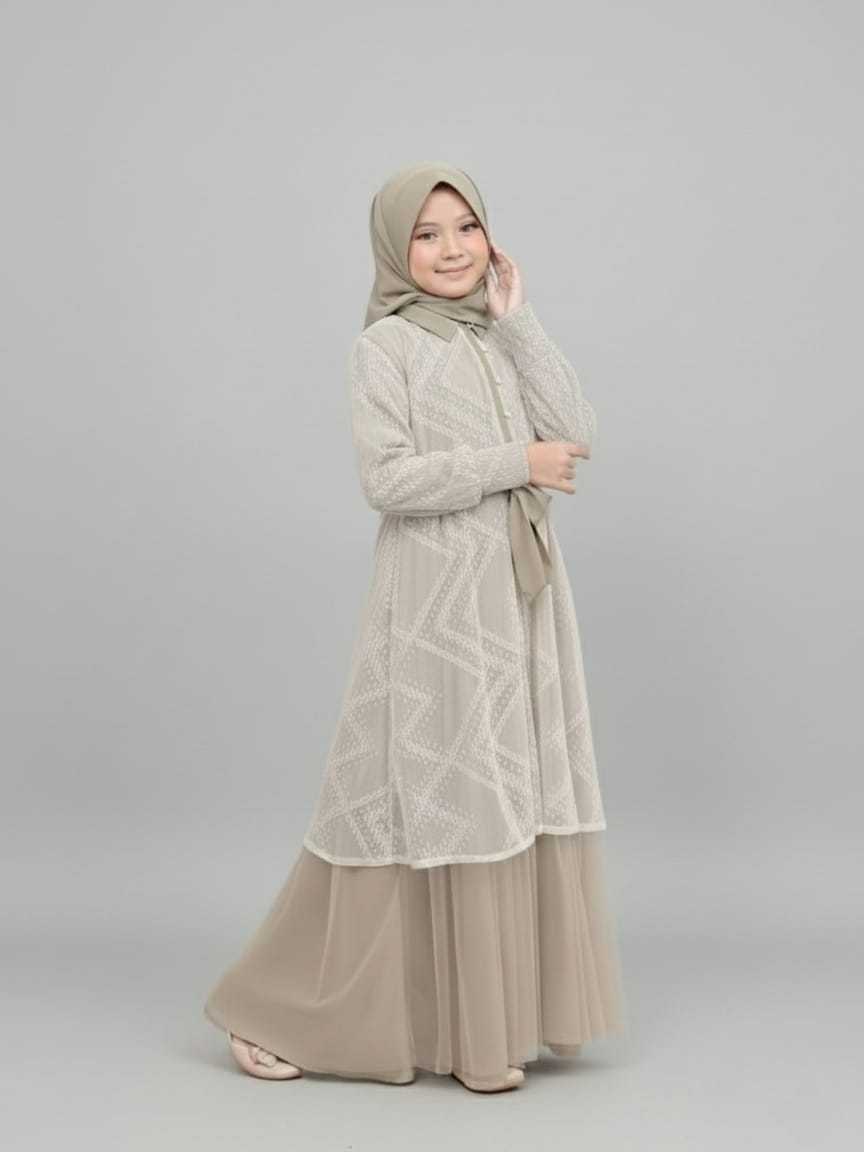 Jual Gamis Lebaran Muslim Anak Perempuan Terbaru 2025-2026//Usia 10-11 ...