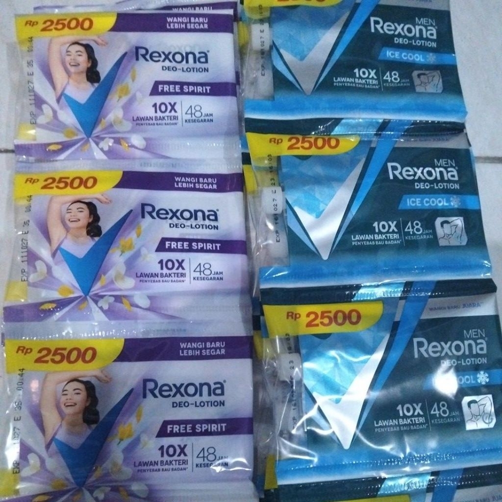 Jual REXONA SACHET PER RENCENG ISI 12PCS | Shopee Indonesia