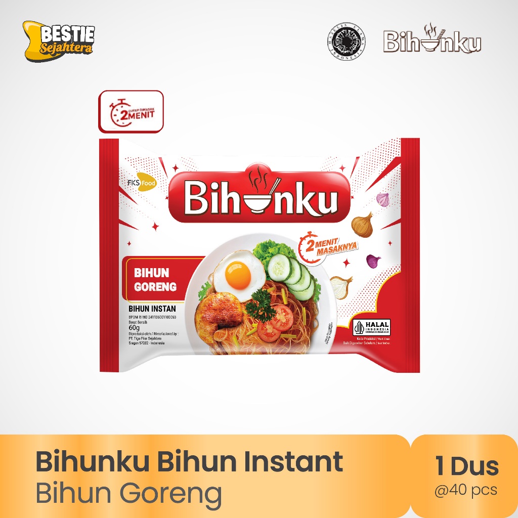 Jual Bihunku Instant - Goreng - 1 karton - 40 Pcs - 60gr | Shopee Indonesia