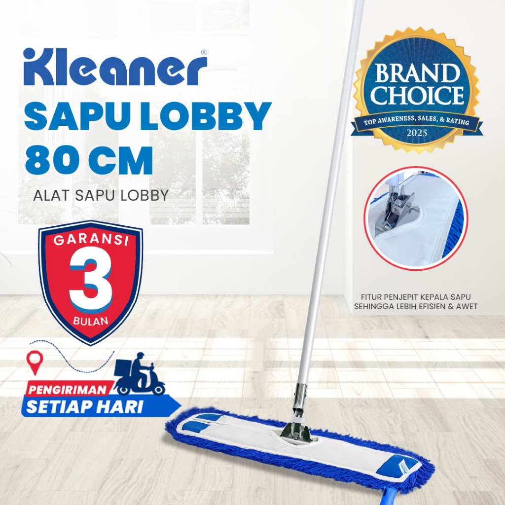 Jual Kleaner Alat Pel Lebar 80 Cm Lobby Duster Floor Mop Pembersih ...