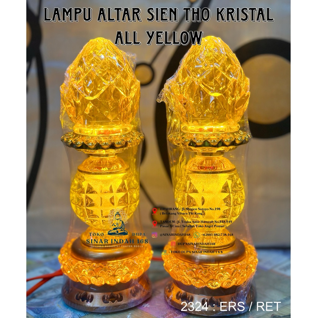 Jual LAMPU LED ALTAR SIEN THO KRISTAL ALL YELLOW / LAMPU ALTAR ...