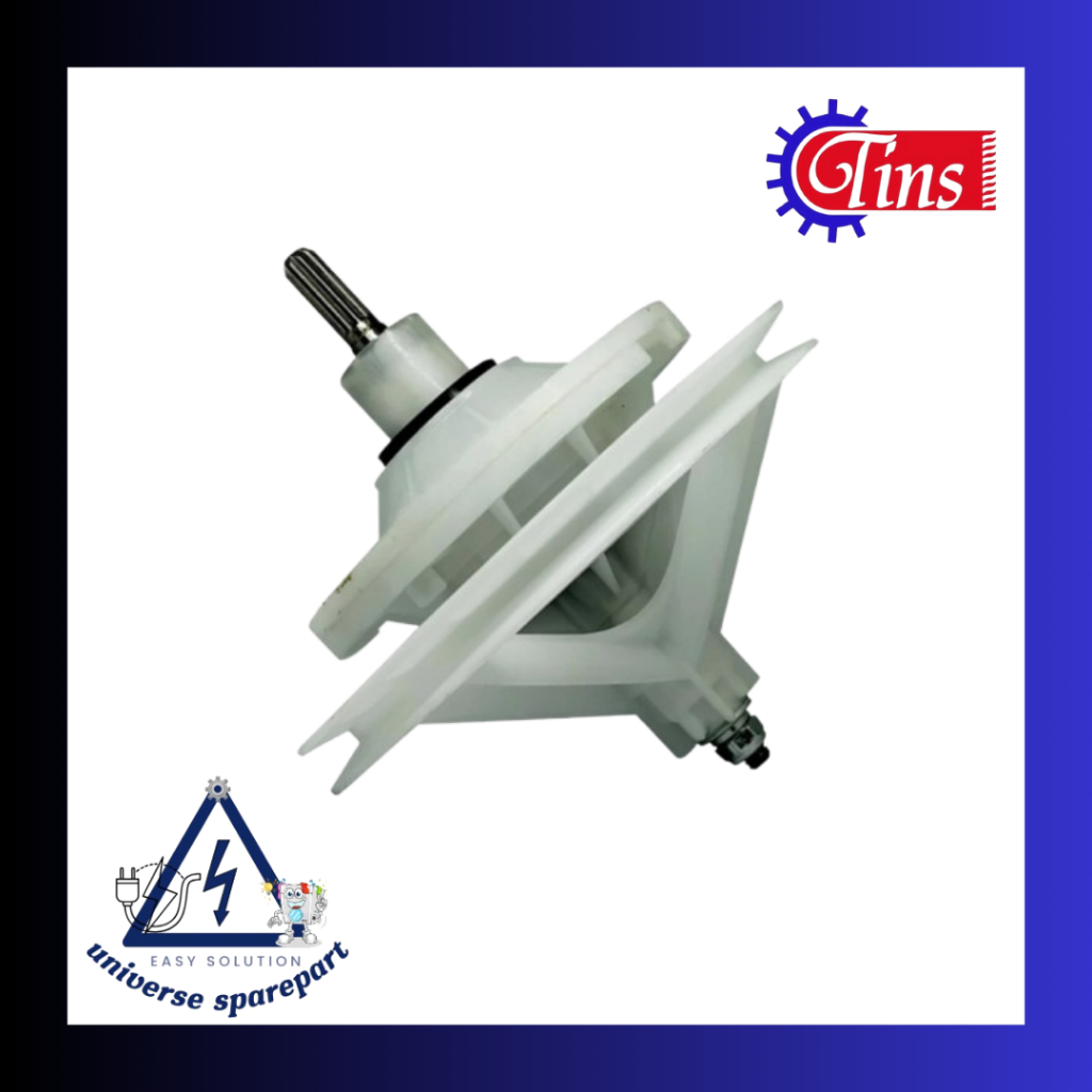 Jual GEAR BOX MESIN CUCI SHARP BARU AS GERIGI 10 PULLY BESAR GEARBOX ...