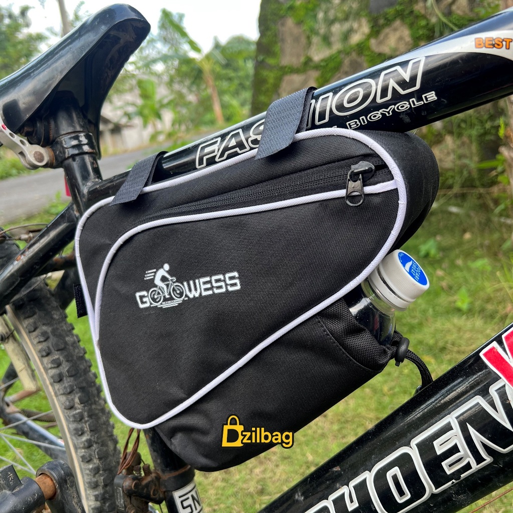 Jual Tas Sepeda Gowes Dengan Tempat Botol - Tas Sepeda Frame Segitiga ...