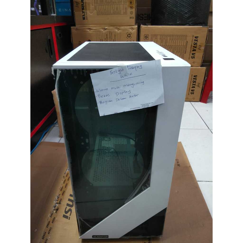 Jual CASING REJECT EX-DISPLAY ENLIGHT RAMPAGE WHITE NO PSU NO FAN ...