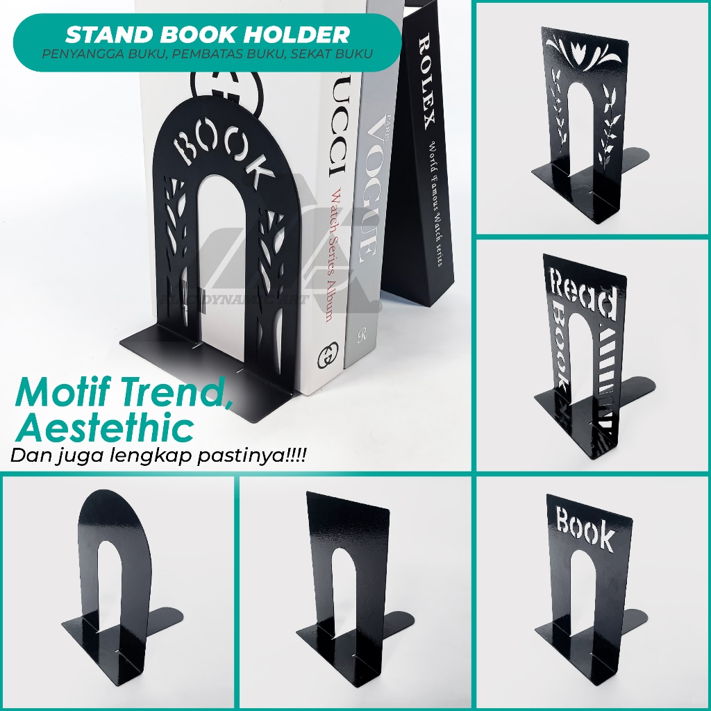Jual Book End Besi - Penyangga Buku Pembatas Buku Bahan Besi Tebal ...