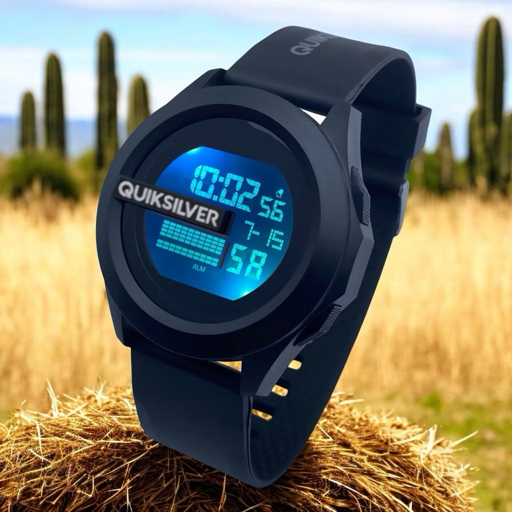 Jual (H&S)Jam Tangan Pria QS Dron Digital Anti Air Strap Rubber/Karet ...