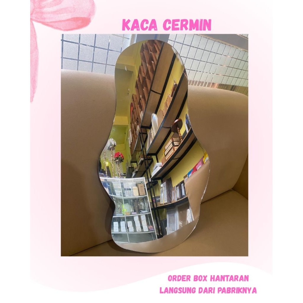 Jual Kaca cermin estetik/akrilik mirror silver/cermin dinding akrilik ...
