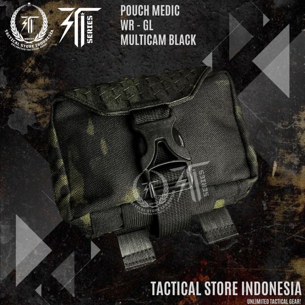 Jual TSI SERIES ® MEDIC POUCH MULTICAM BLACK DAN HITAM - Pouch Medic ...