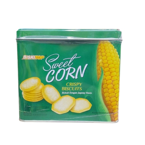 Jual Biskitop Sweet Corn Crispy Biscuits Kaleng 400 gr | Shopee Indonesia