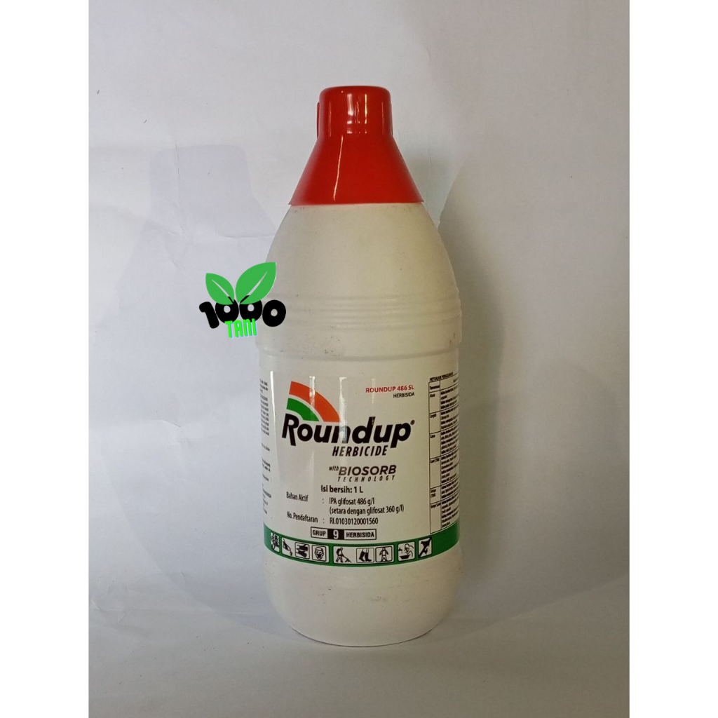 Jual Roundup 486 SL Herbisida Sistemik Purna Tumbuh 1 Liter | Shopee ...