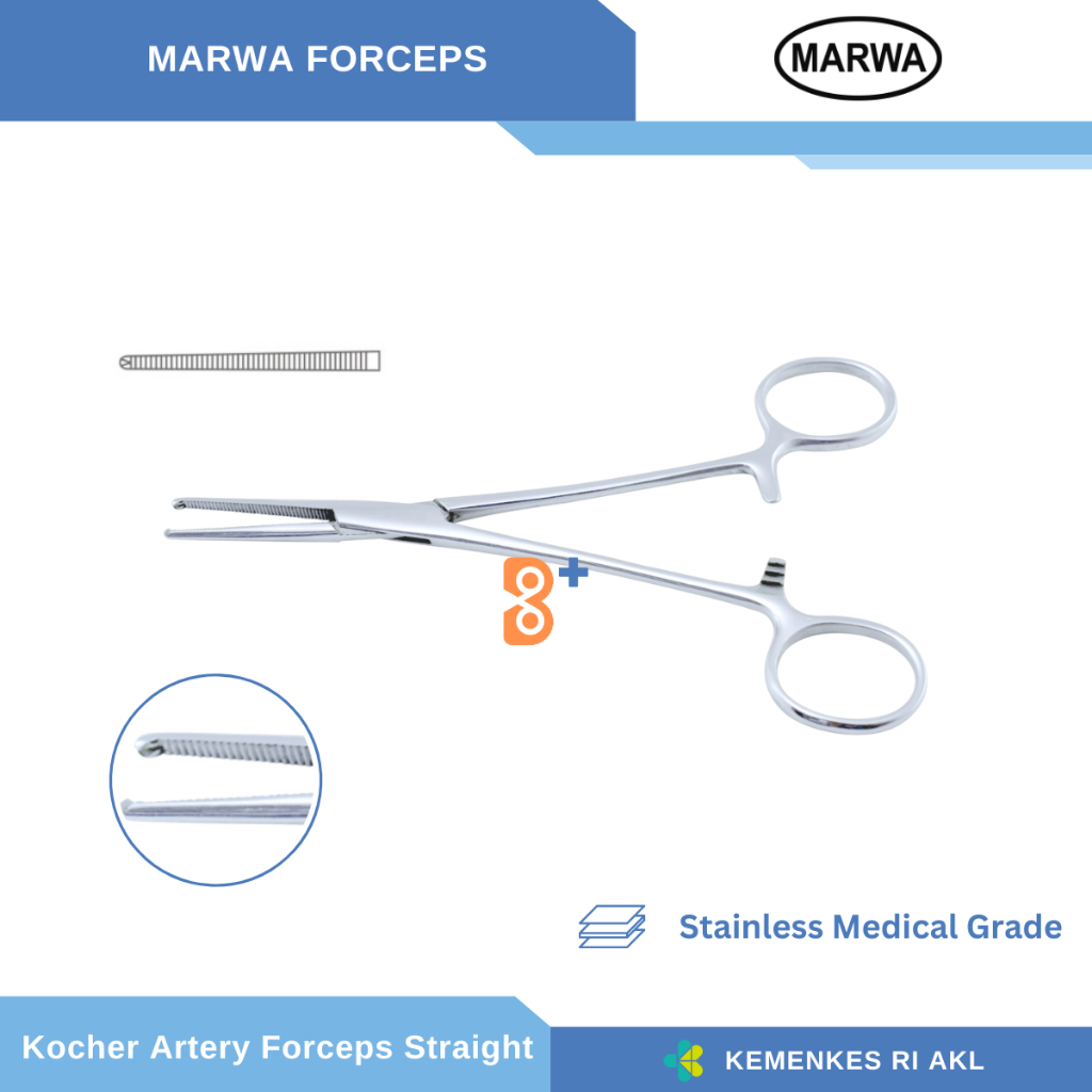 Jual Kocher Artery Forcep Straight / Klem Arteri Gigi Taring Lurus ...