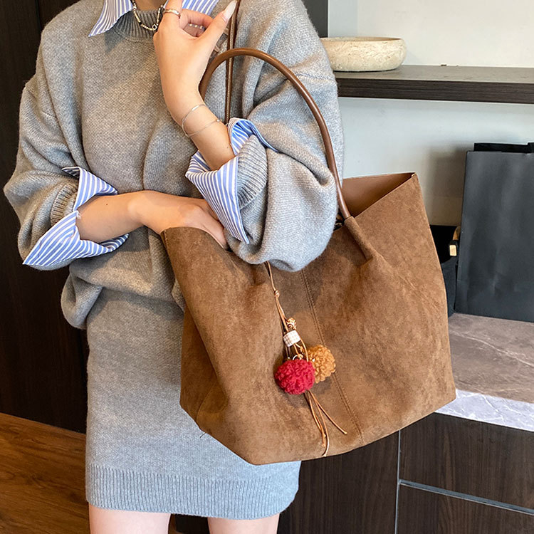 Jual Onebear Tas Tote Wanita Suede Model Kapasitas Besar Musim Gugur ...
