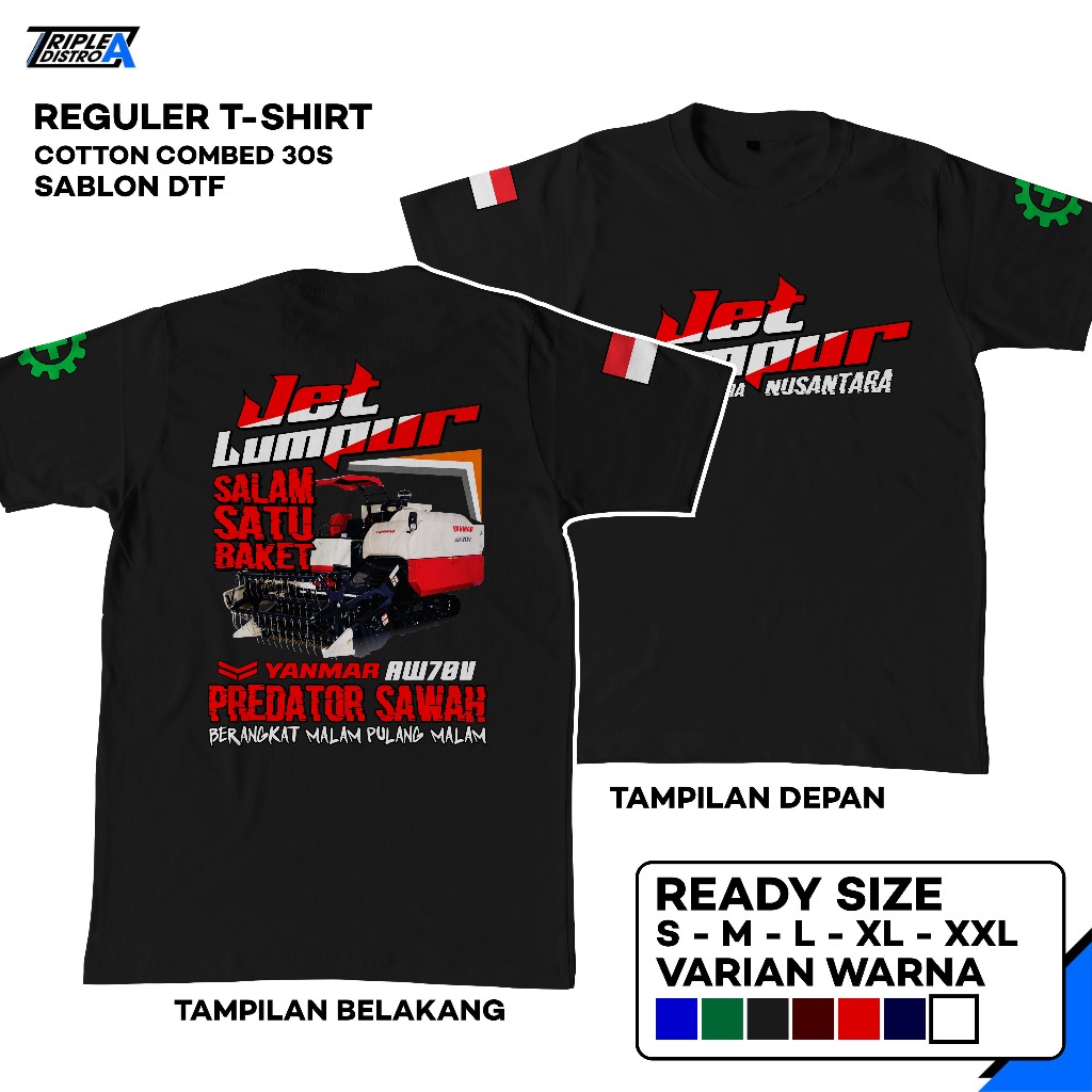 Jual Kaos Driver Jet Lumpur Combine Mania Nusantara Yanmar AW82V by ...