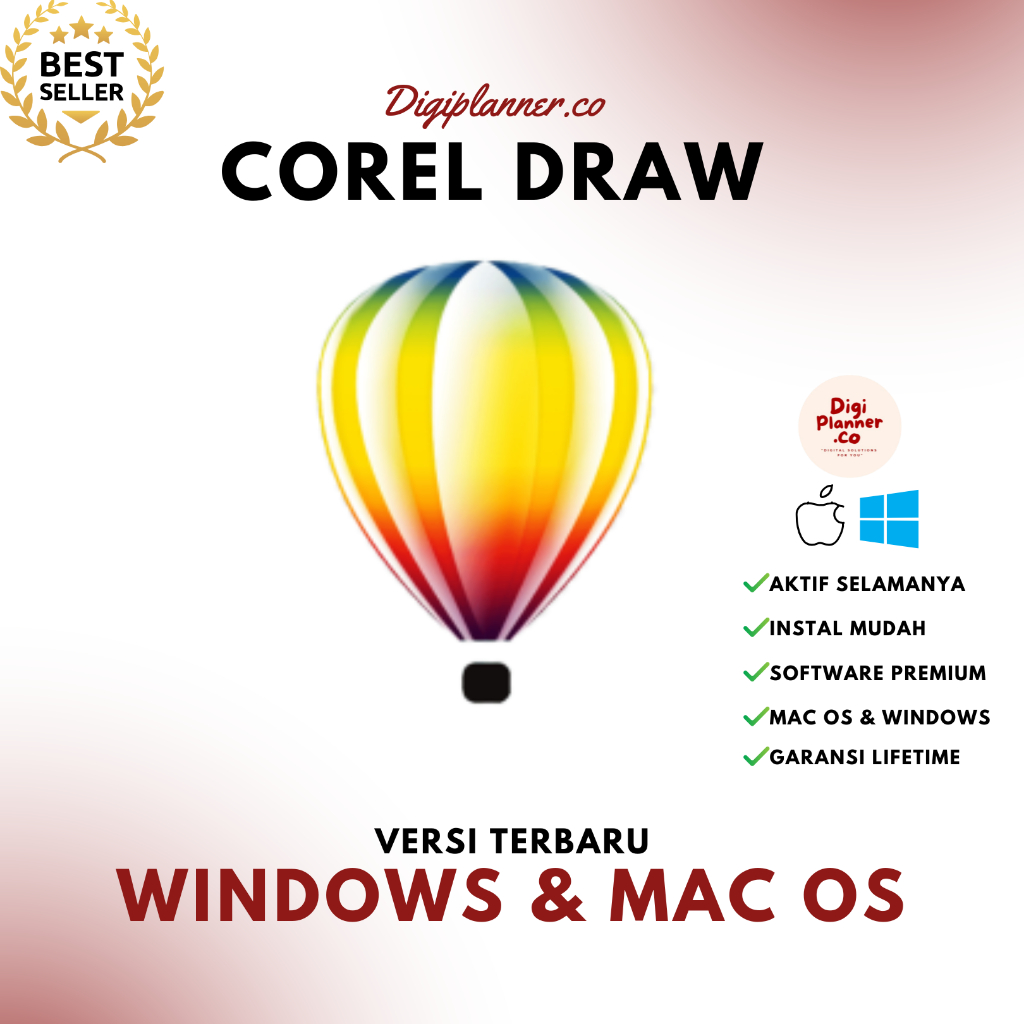Jual (WIN/MAC) Corel Draw 2025 Lifetime | 100% Works | Shopee Indonesia