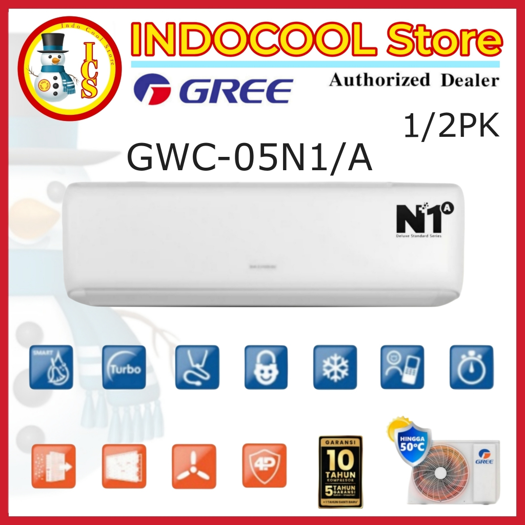 Jual Ac Gree 1/2 PK Deluxe Standard GWC-05N1/A - Black Diamond Fin ...
