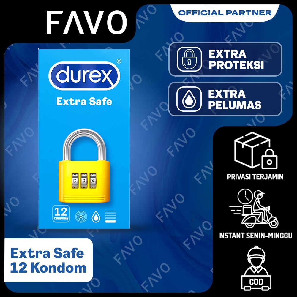 Jual Durex Extra Safe Kondom Tebal Pria Lebih Aman 12s - Kondom Ekstra ...