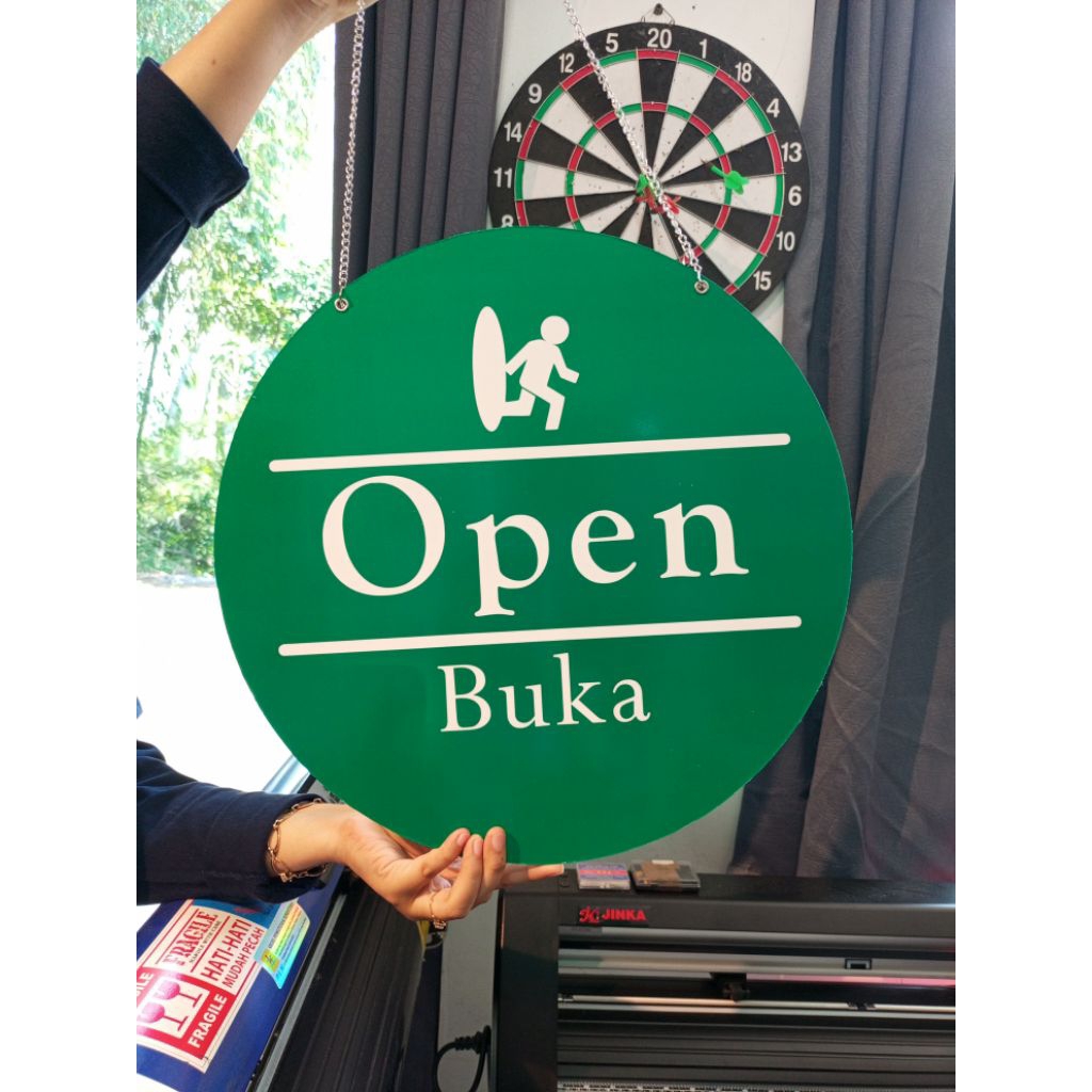 Jual Sign/rambu ukuran diameter 40cm bahan ACP 3mm | Shopee Indonesia