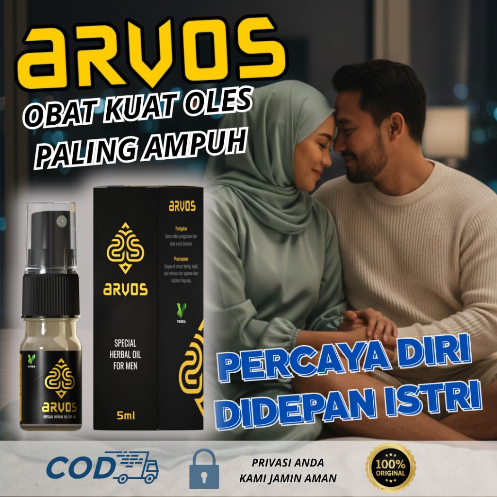 Jual ARVOS Obat kuat semprot Minyak Pijat pria tahan lama oles X ...