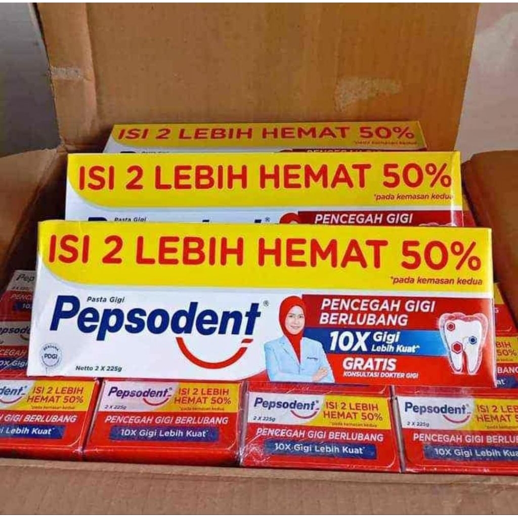 Jual Pepsodent 225 gram isi 2 pcs | Shopee Indonesia