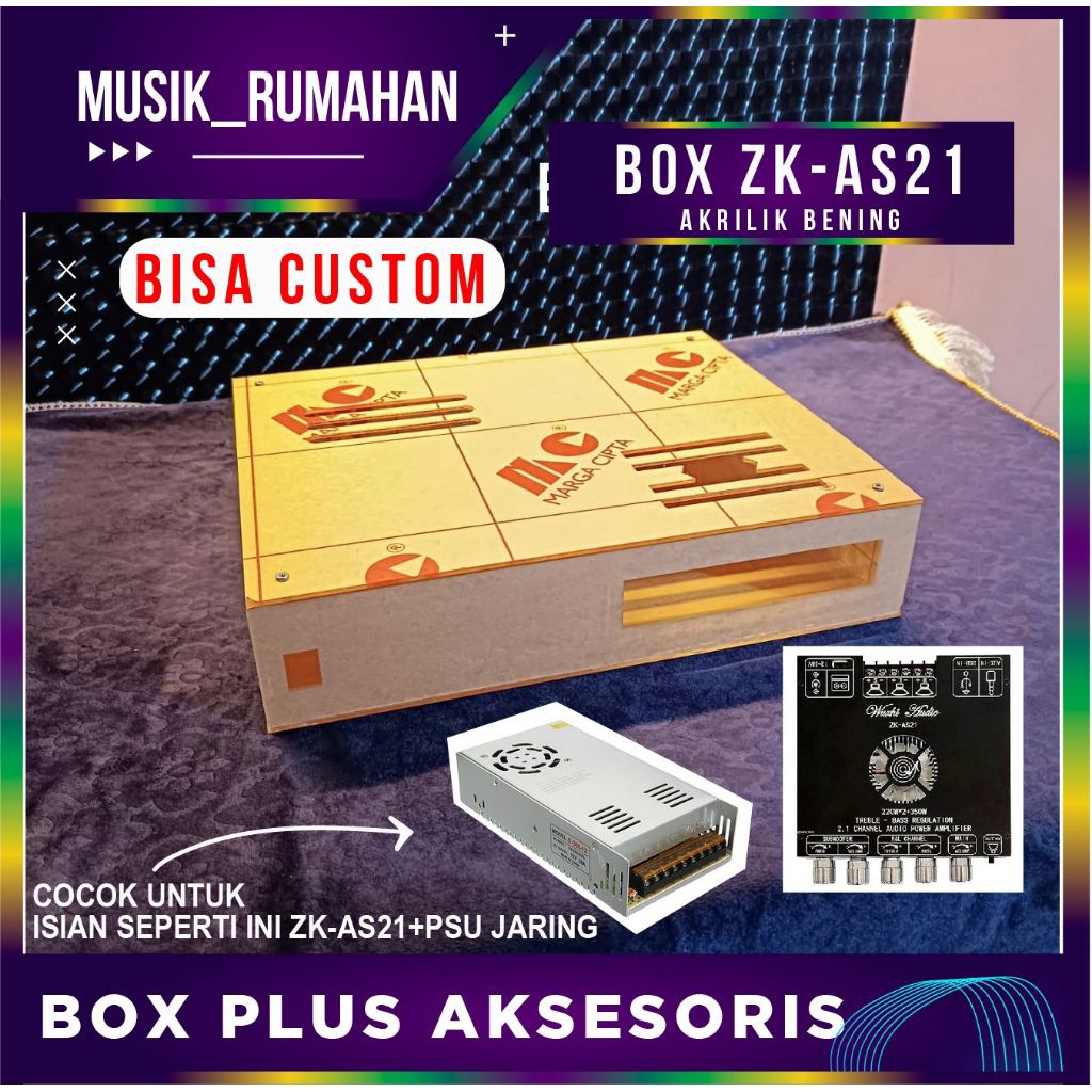 Jual Box amplifier zk-as21 25x30x6cm plus aksesoris | Shopee Indonesia