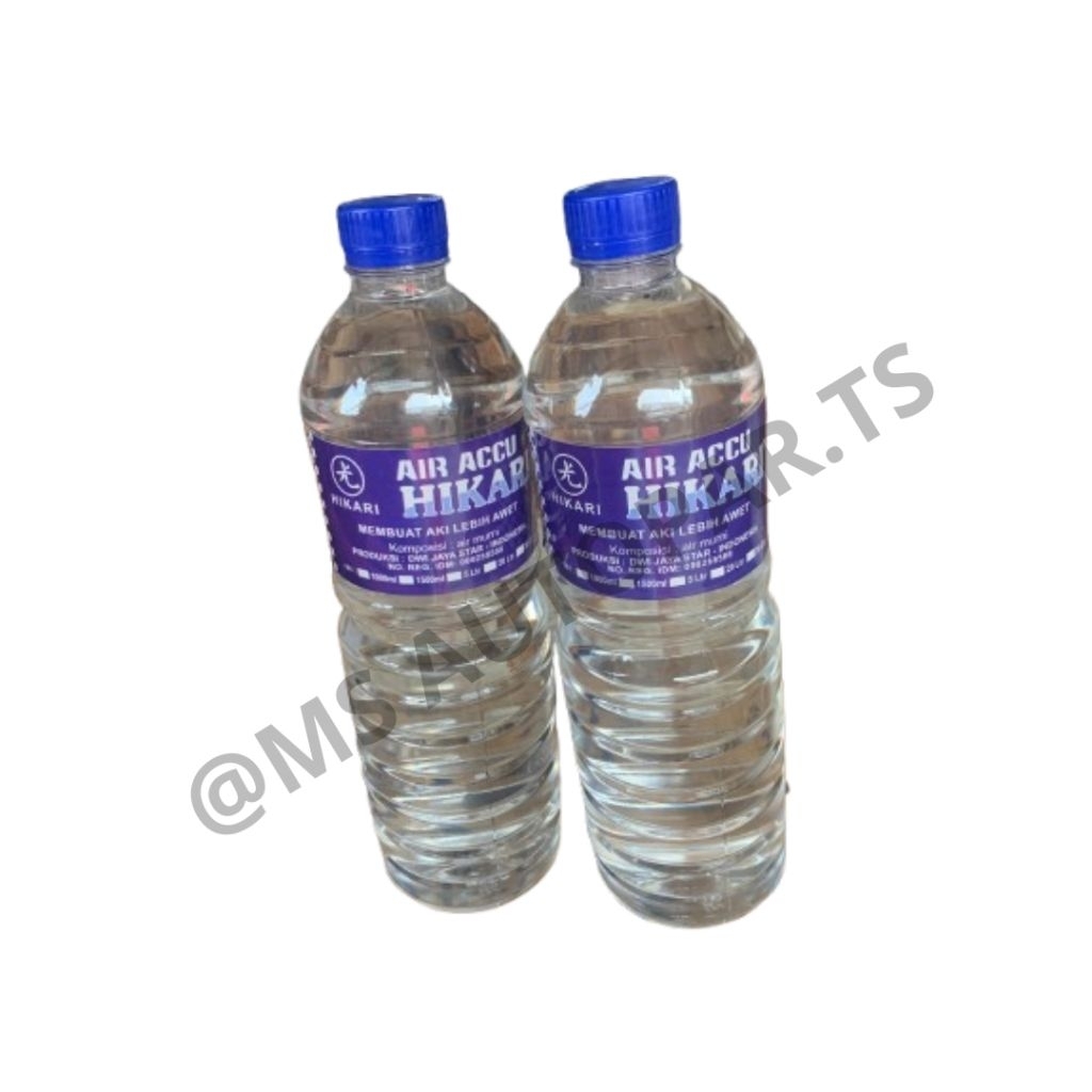 Jual Air Aki Tawar Air Accu Tutup Biru Hikari 1 Liter (1000 ML ...