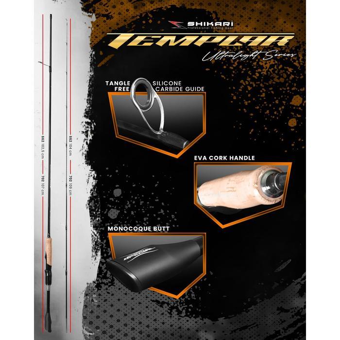 Jual Joran UL Shikari Templar 198cm 210cm Top Carbon Solid Ultralight ...