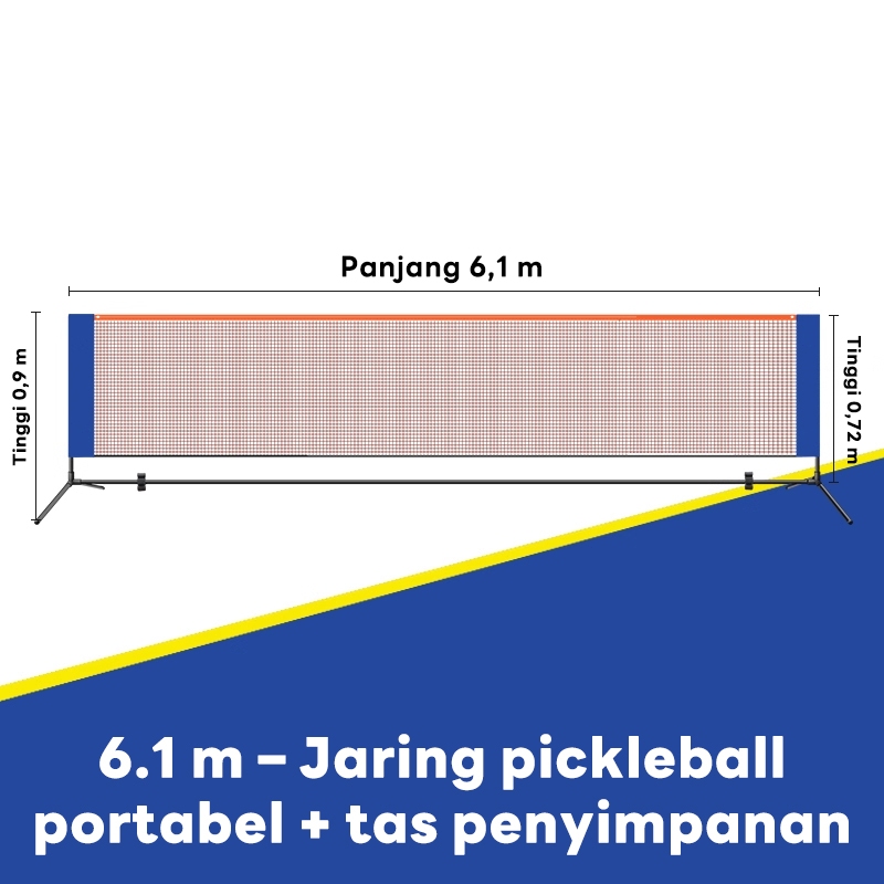 Jual Jaring Pickleball Portable Bonus Tas Anti Karat-Alat Olahraga ...