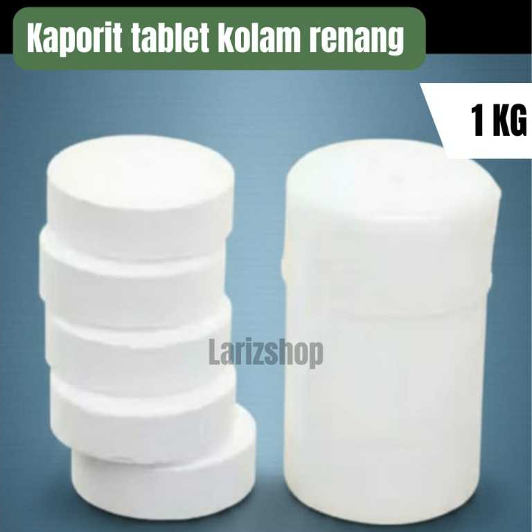 Jual KAPORIT CHLORINE TABLET BULAT isi 5 biji OBAT PENJERNIH KOLAM ...