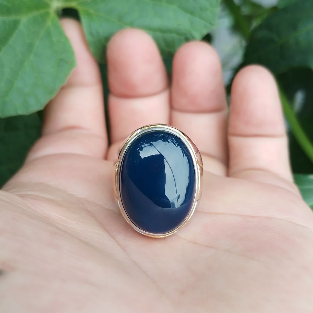 Jual cincin batu akik Yaman azrok body gllas original stone | Shopee ...