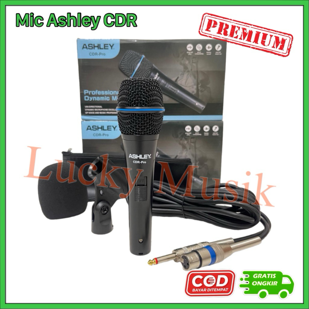 Jual Mic Condensor Ashley CDR 2 PRO Original Free Kabel CDR 2PRO ...