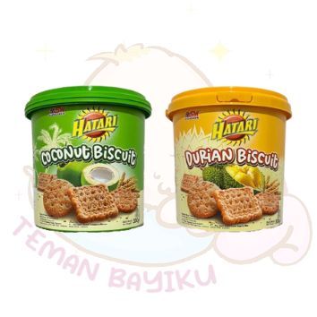 Jual HATARI BISKUIT DURIAN & KELAPA 300gr KEMASAN TOPLES Biskuit Aneka ...