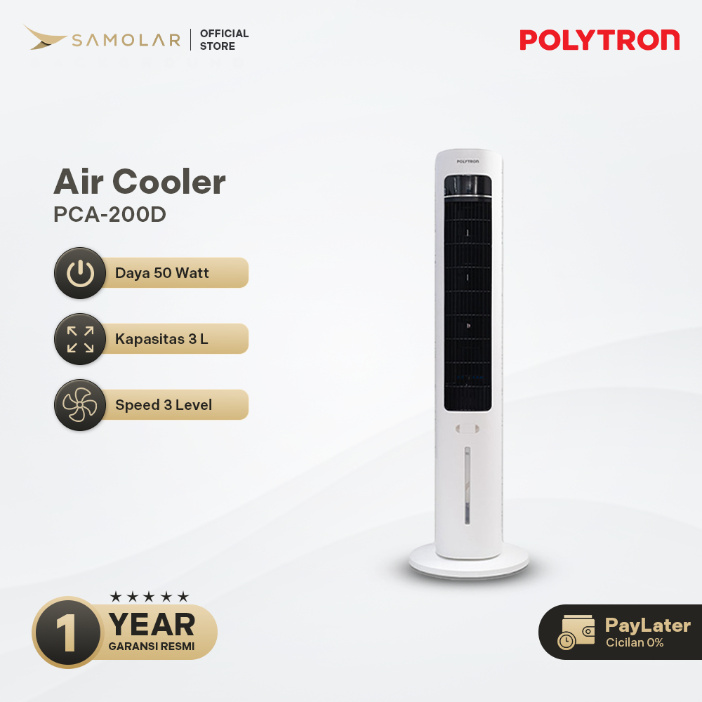 Jual POLYTRON Air Cooler PCA 200D & Circulation Fan PFC 101W Tangki 3L ...