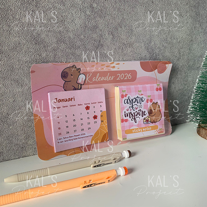 Jual Kalender Mini 2026 Magnetic | Kalender Kulkas Aesthetic Dekorasi ...