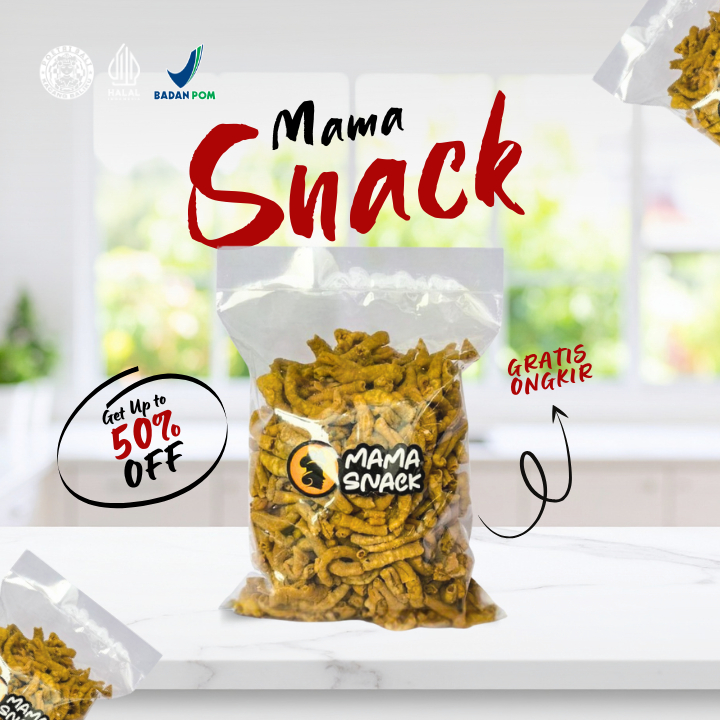 Jual Mama Snack Keripik Usus Ayam Crispy Original 500g | Shopee Indonesia