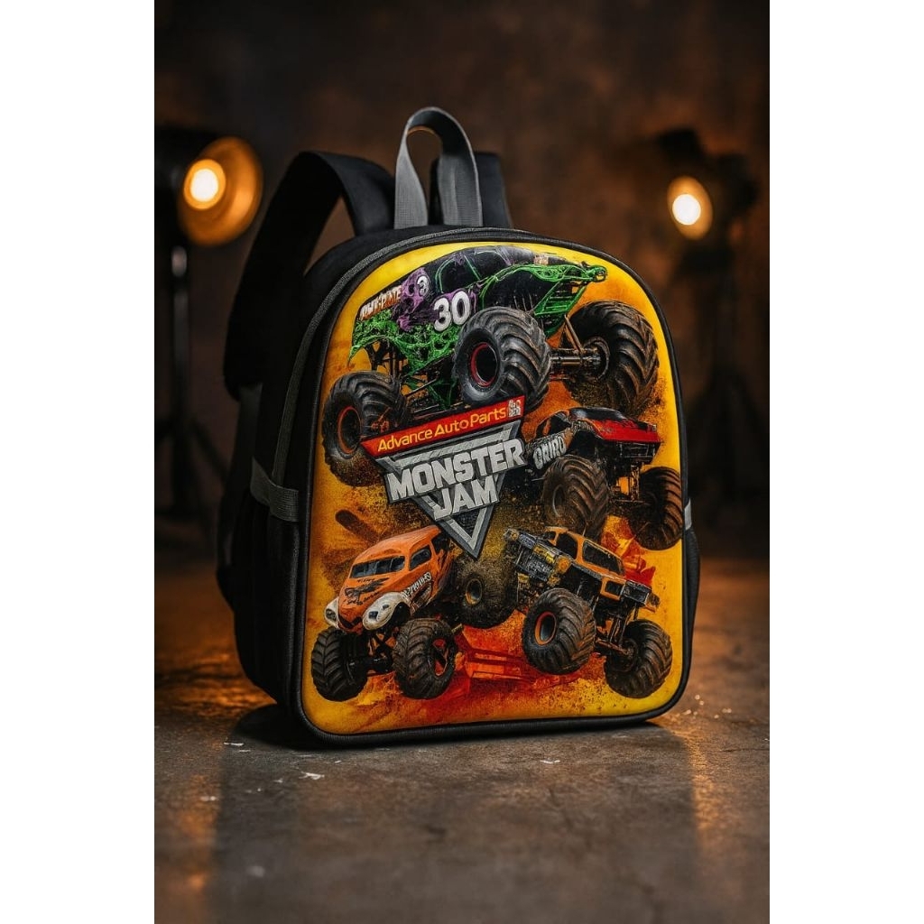 Jual Tas Ransel Anak TK, Paud ,Kartun Monster Truck , Ransel Paud ...