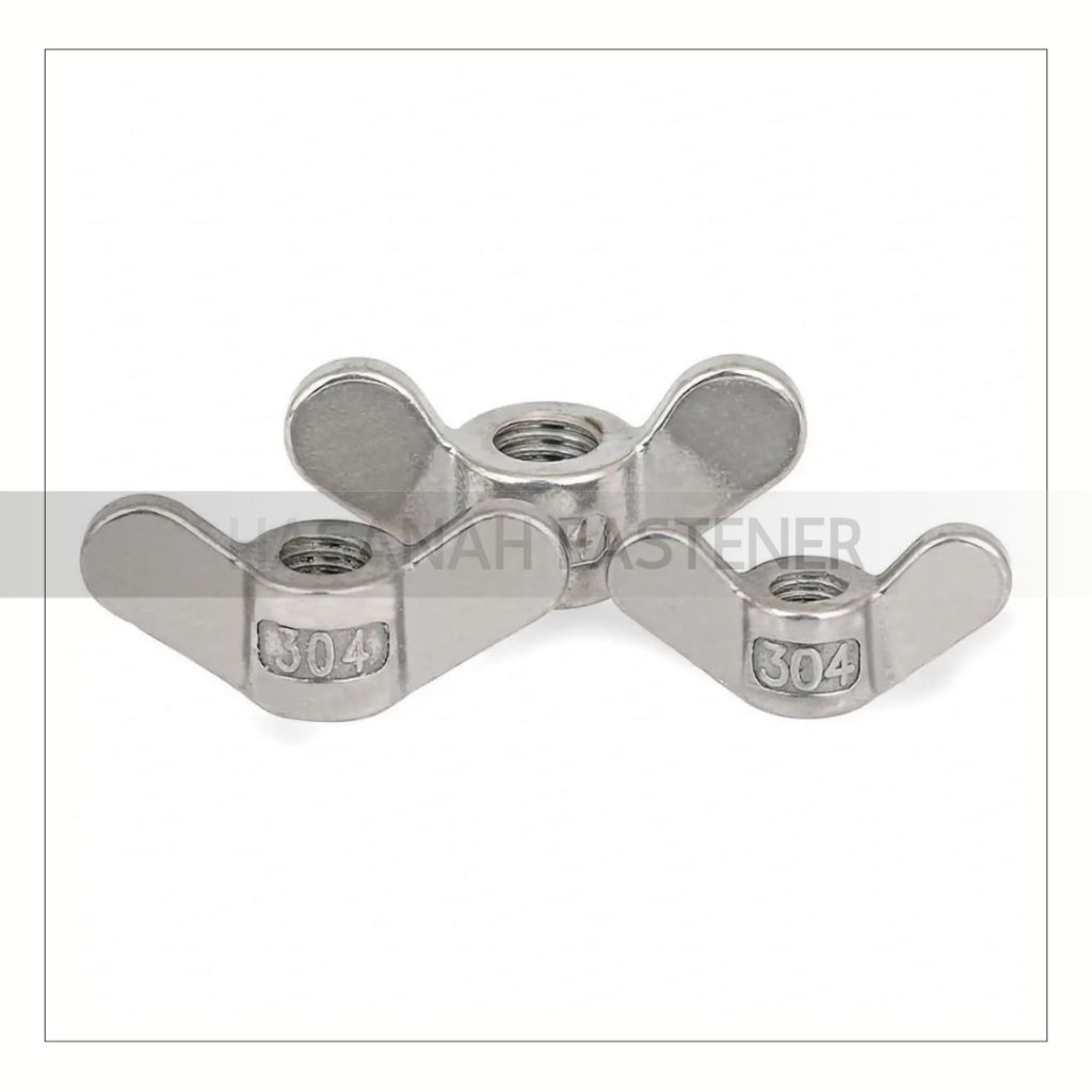 Jual Wing Nut Heavyduty M10 / Mur Kuping M10 Stainless Steel 304 Tebal ...