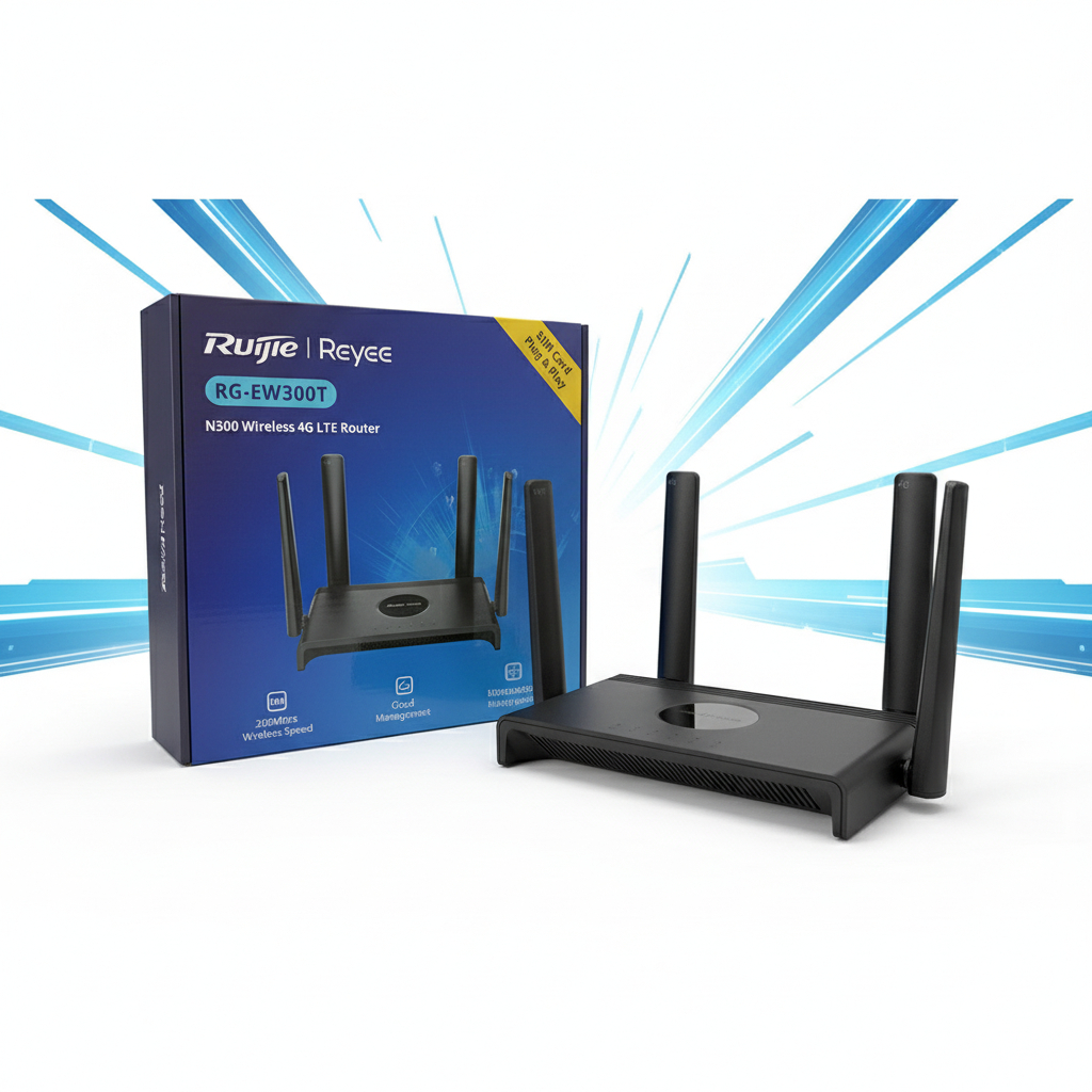 Jual Ruijie Reyee RG-EW300T Router 4G LTE WiFi 300Mbps Slot SIM Card ...