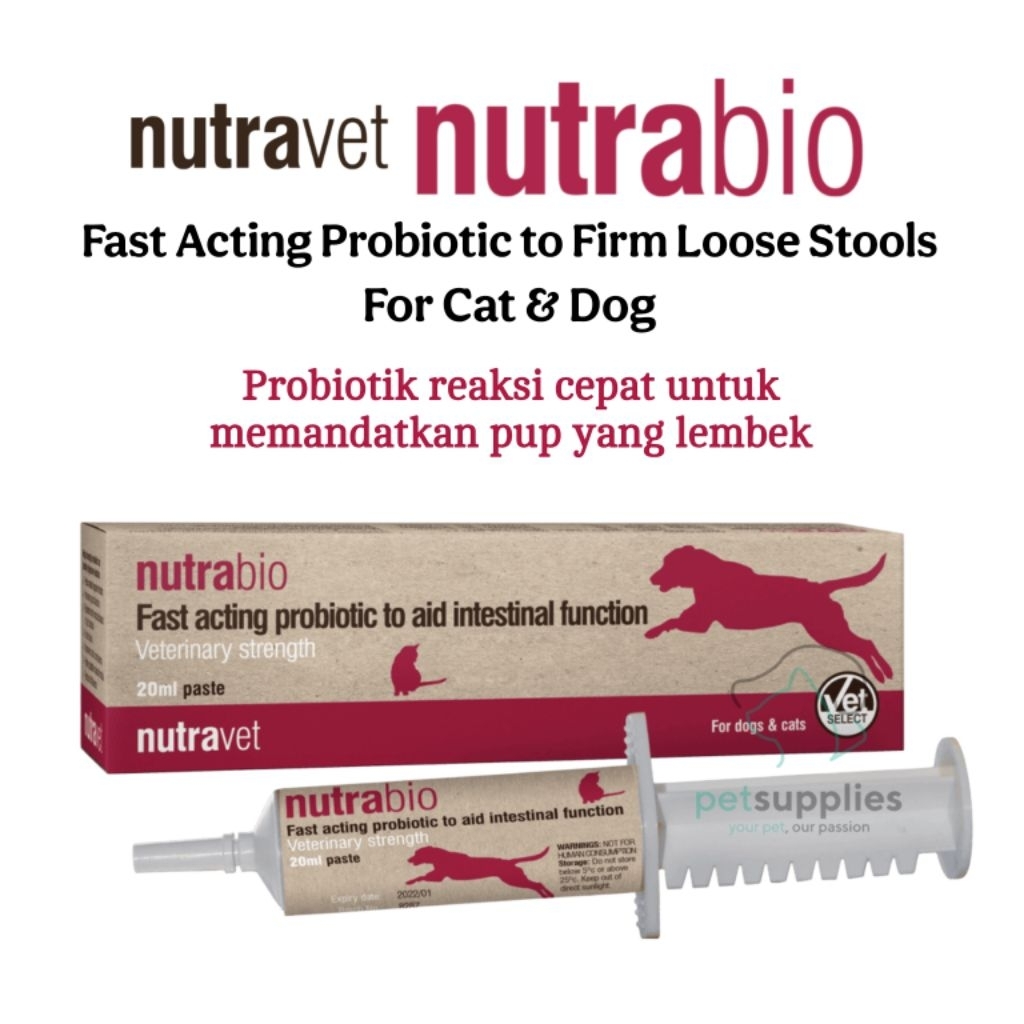 Jual Nutrabio Nutravet Probiotic - Probiotik Kucing Anjing hentikan ...