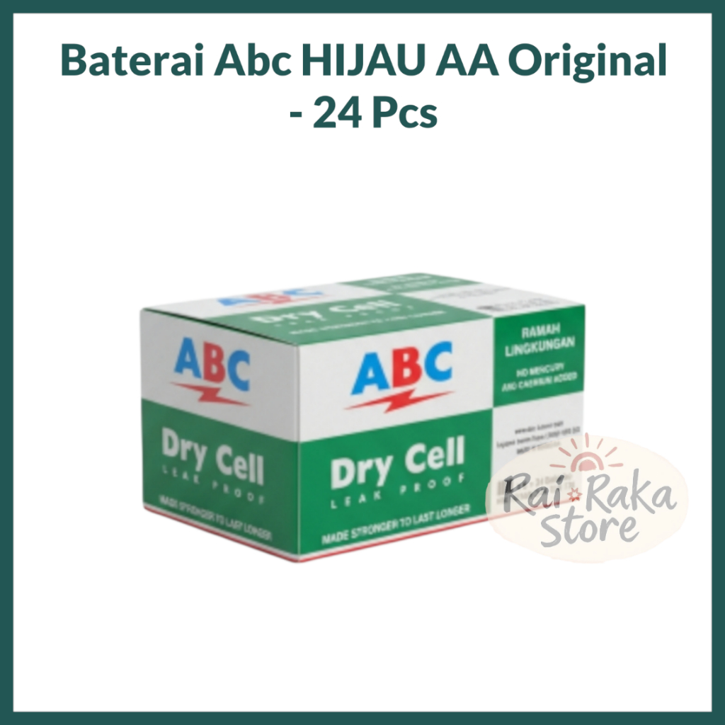 Jual Batre ABC HIJAU AA isi 24 Pcs / 1Box Abc Hijau AA ORIGINAL ...