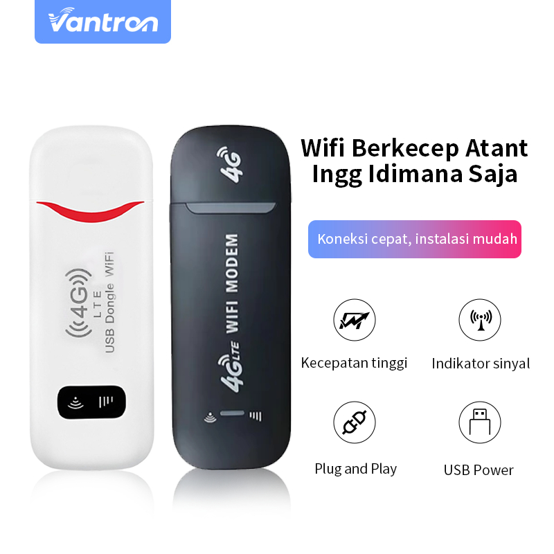 Jual Vantron Modem WIFI 4g All Operator 500 Mbps LTE Modem USB Mobile ...