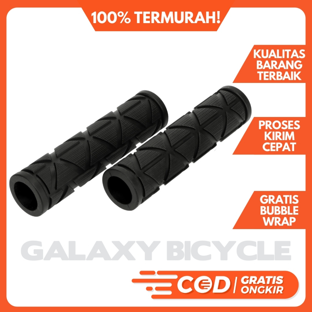Jual Hand Grip Sepeda GR4 Grip Hitam Sepeda MTB Sepeda Lipat Fixie BMX ...