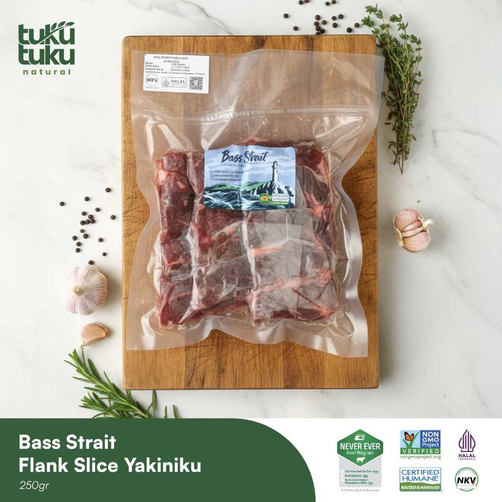 Jual Grass Fed Angus Beef - Flank Slice Yakiniku (no antibiotics, no ...